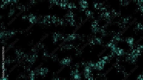 vidéo stock digital binary code background loop fly through abstract