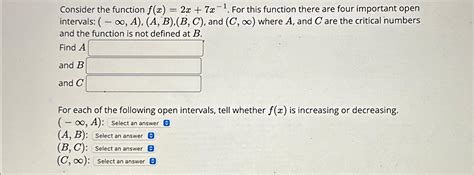 solved consider the function f x 2x 7x 1 ﻿for this