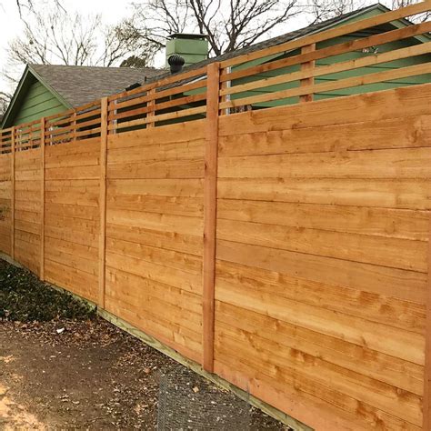 Horizontal Wood Fences A Better Fence Company Horizontal Fences