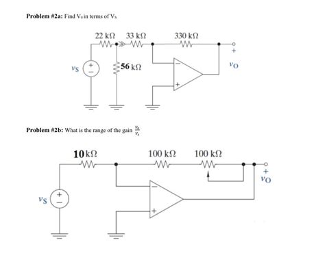 solved problem 2a find v0 in terms of vs problem 2b