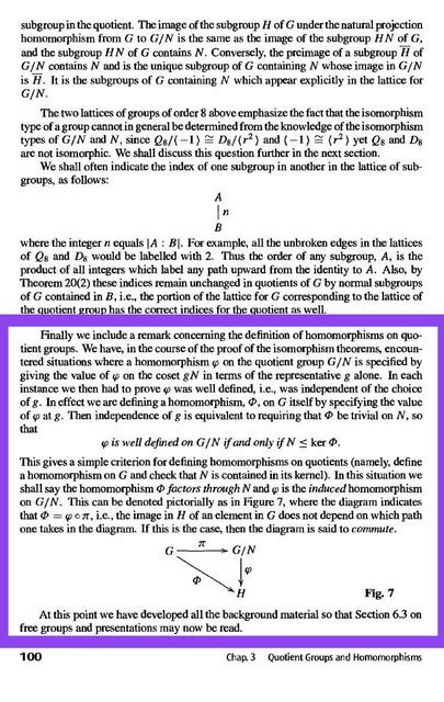 Abstract Algebra Trouble Understanding This Remark On The Isomorphism