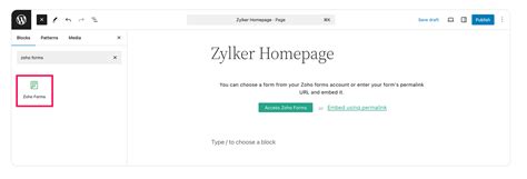 Embedding Forms Embedding Forms On A Wordpress Website Zoho Forms