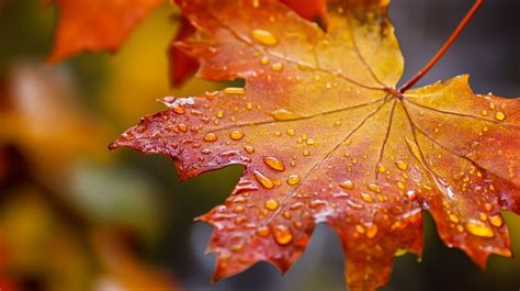 Free Autumn Leaf Dew Image Autumn Leaf Dew Download At Stockcake