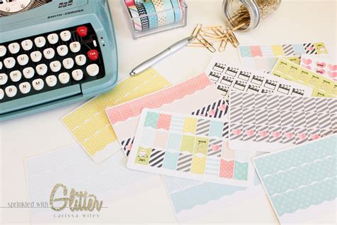 Create Your Own Custom Planner Stickers Silhouette Cameo Tutorial Sprinkled With Glitter