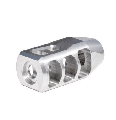 1116”x24 Muzzle Brake For 450 Bushmaster Stainless Steel