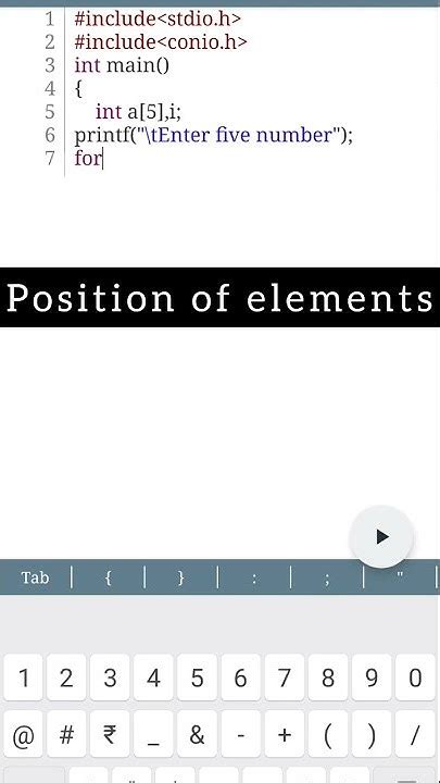 How To Declare Array And Find Position With C Language Shorts