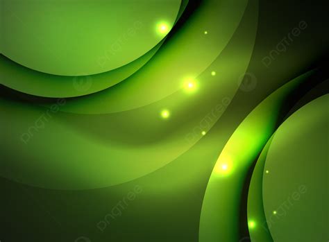 Overlapping Circles On Glowing Abstract Background Illustration