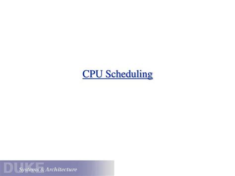 PPT CPU Scheduling PowerPoint Presentation Free Download ID 3372616
