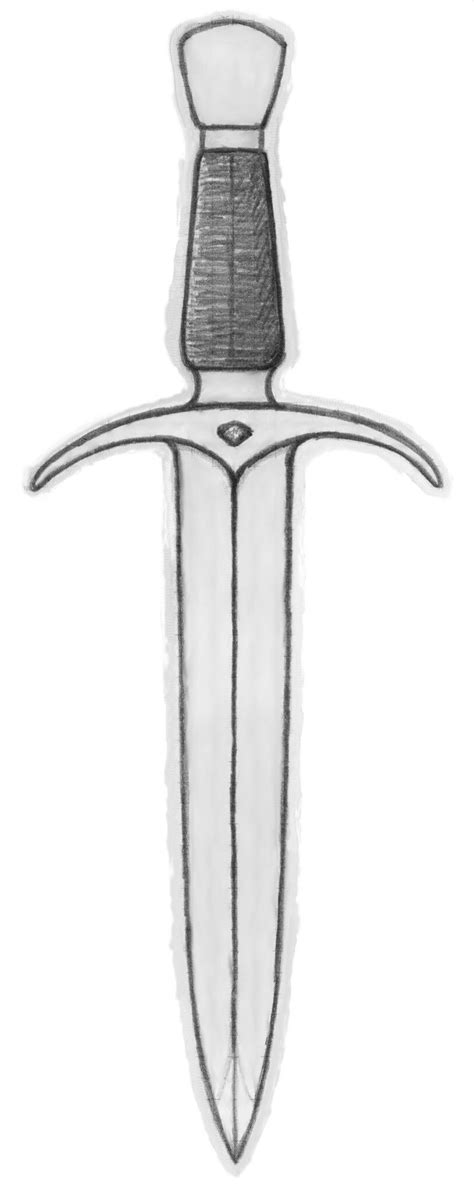 How To Draw A Dagger