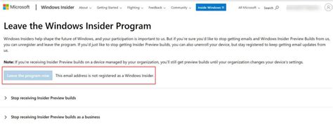 Fix Can T Leave Windows Insider Program