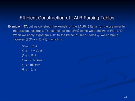 Ppt Lr Parsing Table Costruction Powerpoint Presentation Free Download Id995674