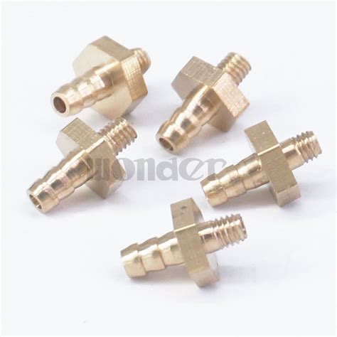 Pcs Hose Barb I D Mm X M Male Brass Coupler Splicer Pipe Fittings Connectors EBay