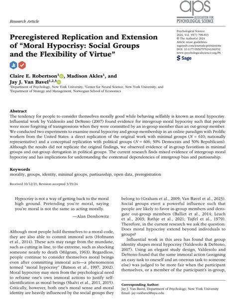 Intergroup Moral Hypocrisy Such That People Were More Forgiving Of