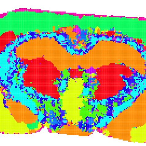 segmentation maps obtained with lda and mrf a lda clustering