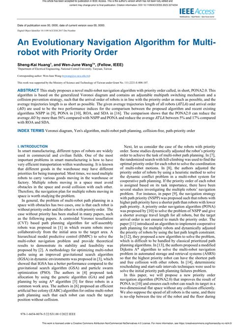 Pdf An Evolutionary Navigation Algorithm For Multi Robot With
