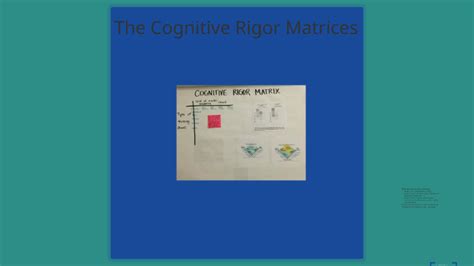 Cognitive Rigor Matrix Rogers 22017 By On Prezi