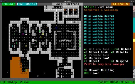 Having Fun With The Linux Text Mode R Dwarffortress