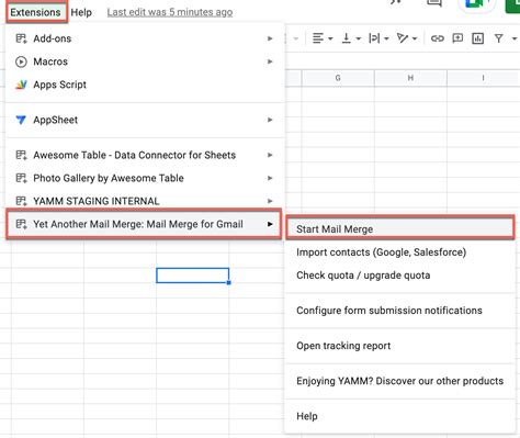 Send Yamm Mail Merges From Multiple Accounts Documentation Yet
