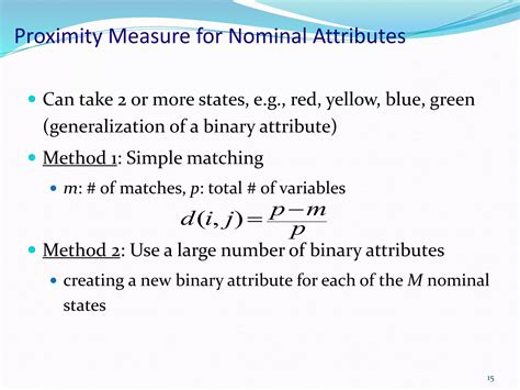 Data Mining Measuring Similarity And Desimilarity Pptx Physics