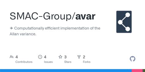 Avar Src Allan Variance H At Master SMAC Group Avar GitHub
