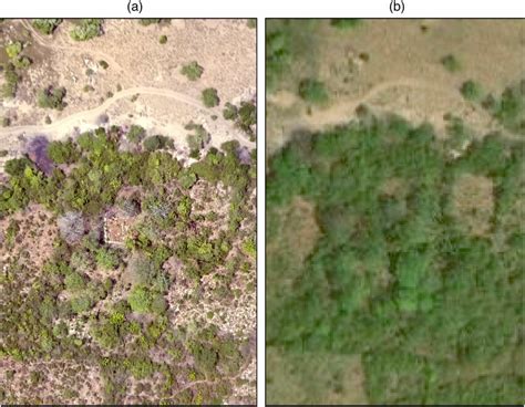 Comparative Images From A Zmi Fixed Wing Drone Survey And B Maxar