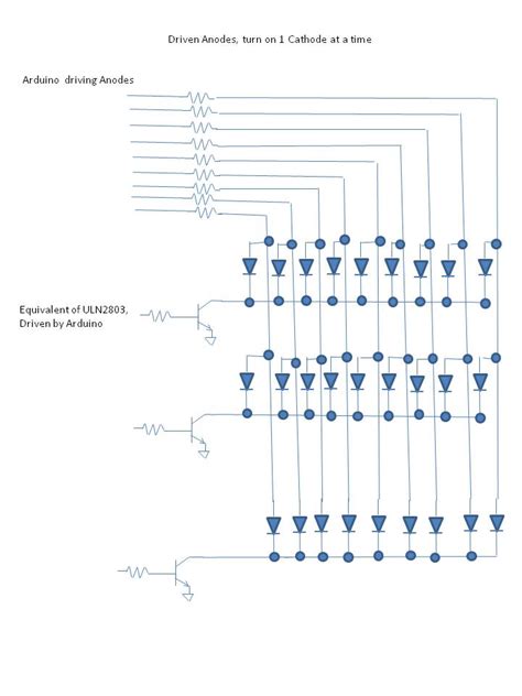 Schematic And Arduino Sketch That Work LEDs And Multiplexing Arduino Forum