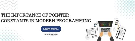 The Importance Of Pointer Constants In Modern Programming Iies