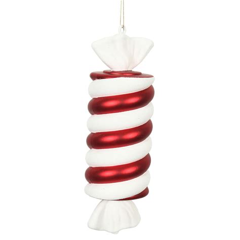 Vickerman 12 In Red White Candy Candy Christmas Ornament Bulbamerica