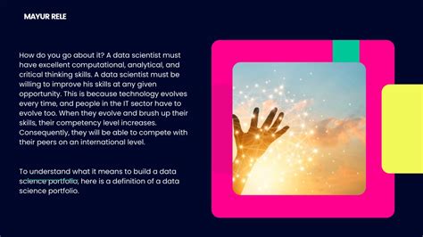 Ppt How To Build Best Data Science Portfolio In University Mayur Rele Powerpoint