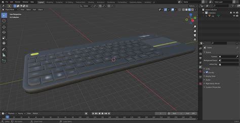 Logitech Keyboard K400 Black 3d Model Turbosquid 1912229