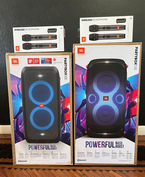 Som - JBL Partybox 100 com microfone wireless