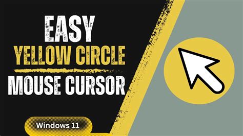 windows 11 tutorial how to get the yellow circle around your mouse