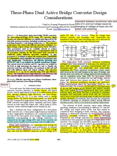 Three Phase Dual Active Bridge Converter Design Considerations Pdf Pdf Electric Power