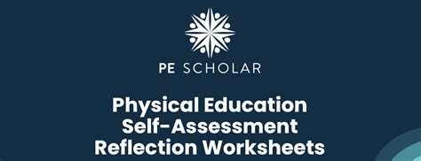 Pe Lesson Self Assessment Reflection Worksheets Pe Scholar
