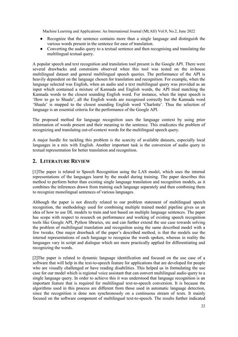 MULTILINGUAL SPEECH TO TEXT USING DEEP LEARNING BASED ON MFCC FEATURES PDF