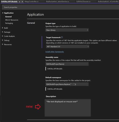 Show Tooltip With Project Description In Solution Explorer Issue Dotnet Project System