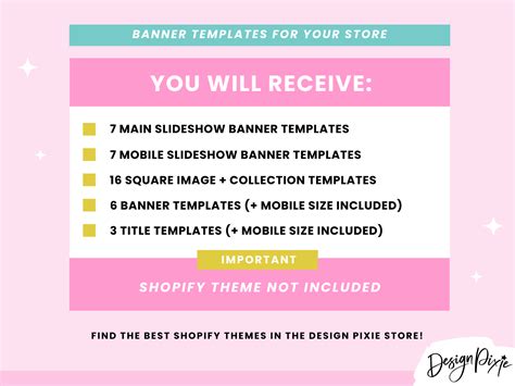 Shopify Banner Templates Design Pixie