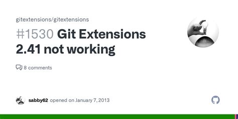Git Extensions Not Working Issue Gitextensions Gitextensions GitHub