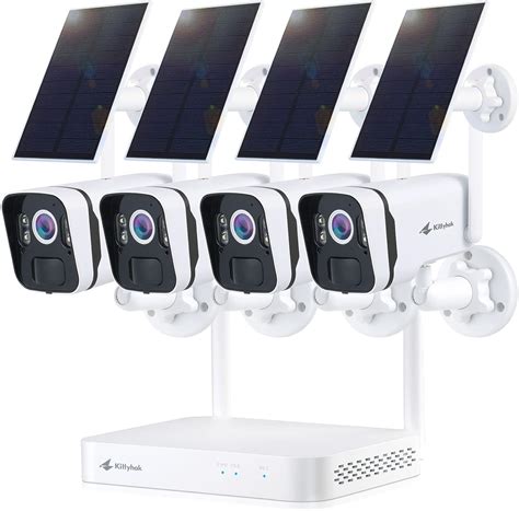 Kittyhok Solar Home Security Camera System 4pcs 2k Ultra