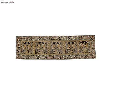 Buy Black Premium Brocade Peacock Table Runner At 35 Off Online Wooden Street