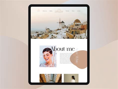 Photographer Portfolio Website Ipad Pro By Serban Elian Neghea On
