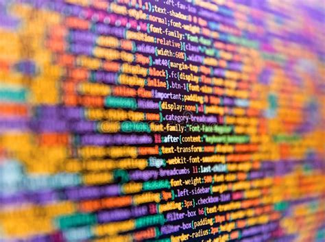Internet Web Page Html Tags Stock Image Image Of Coding Printout