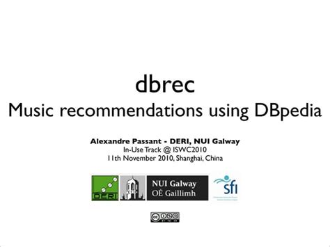 Dbrec Music Recommendations Using Dbpedia Ppt