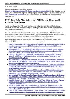 PSE Cortex Exam Practice PSE Cortex Latest Dumps PSE Cortex Training Torrent