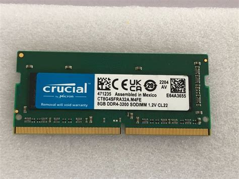 Crucial Laptop Memory 1 X 8gb 3200 Mhz Ddr4 Ram So Dimm Kaufen