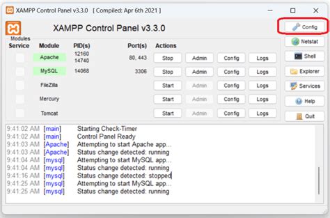 Xampp Control Panel Phpgurukul
