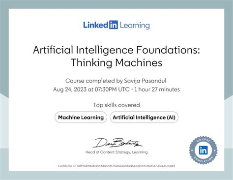 Savija Pasandul On Linkedin Certificate Of Completion