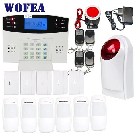 Buy Lcd Display Two Way Intercom Home Security Gsm Alarm System With Wireless