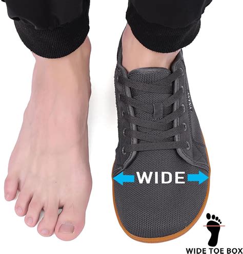 Mens Wide Slip On Barefoot Walking Shoes Zero Drop Sole Minimalist