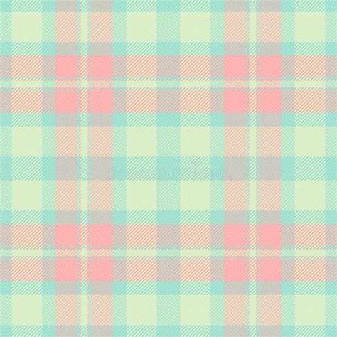 Pastel Plaid Pattern Soft Subtle Colors Create A Gentle Calming Aesthetic Stock Vector
